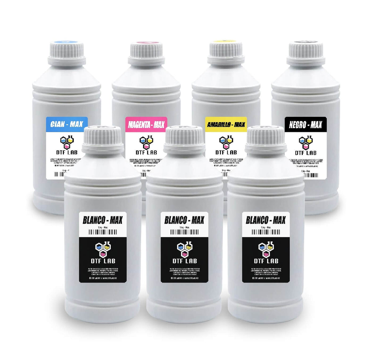 Kit Tintas DTF Max - 1.kg c/u – DTFLAB